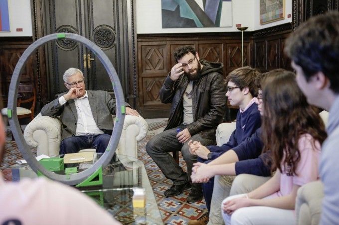 Ribó recibe al equipo de robótica Invictus Lego